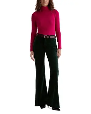 Ag Georgia Mid Rise Velvet Flare Jeans