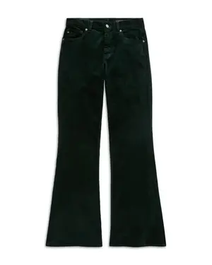 Ag Georgia Mid Rise Velvet Flare Jeans