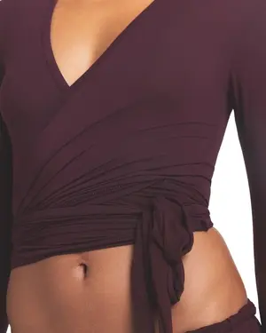 SKIMS Cloud Sleep Wrap Top