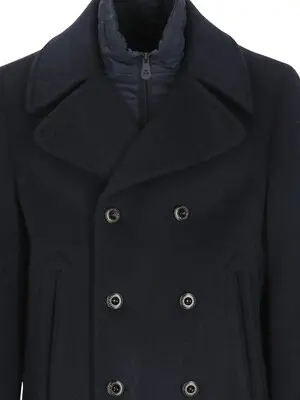 Peuterey Invern Wop 01 Double-breasted Layered Coat By