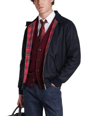 BARACUTA Unpadded G9 Melton Blouson Jacket