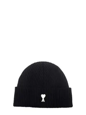 AMI Paris De Coeur Beanie - Black