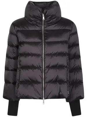 Add Short Quilted Down Jacket By - Black