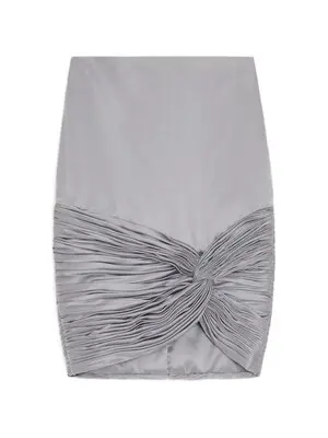 Valentino Garavani Draped Satin Skirt