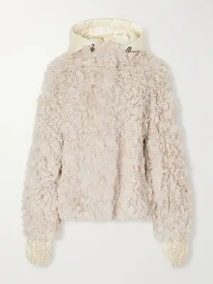 Bogner Shell-trimmed Shearling Ski Jacket