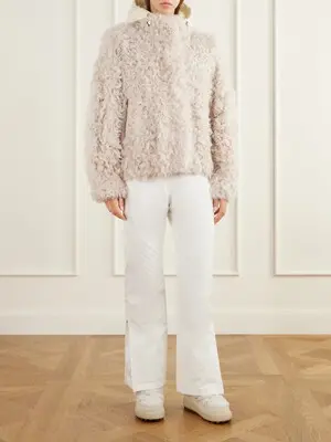 Bogner Shell-trimmed Shearling Ski Jacket