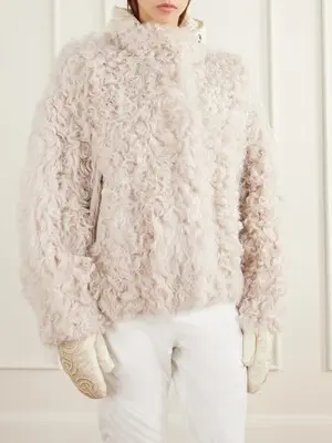 Bogner Shell-trimmed Shearling Ski Jacket