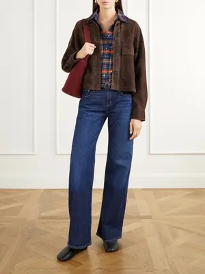 HIGH SPORT Jasper Checked Logo-embroidered Cotton-flannel Shirt