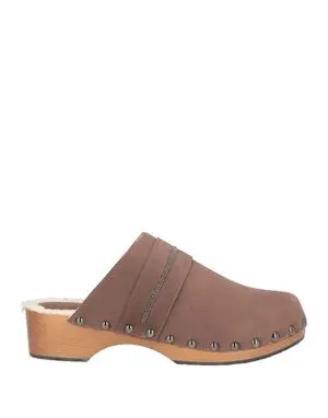 Peserico Mules & Clogs Chocolate Size Leather