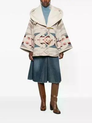 Lindsey Thornburg White Sands Toggle-fastening Cloak