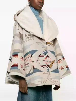 Lindsey Thornburg White Sands Toggle-fastening Cloak