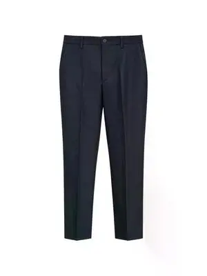 Etro Logo-embroidered Tapered Trousers