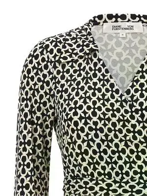 Diane Von Furstenberg Jeanne Geometric-print Wrap Mini Dress