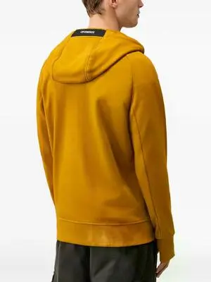 C.P. COMPANY Diagonal Raised Fleece Lens Hooded Zip Sweatshirt