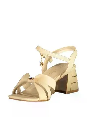 LAURA BIAGIOTTI Logo-plaque Block-heel Sandals