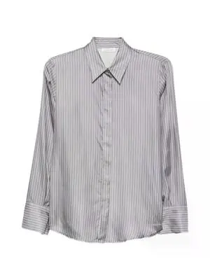 ARCHIVIO '67 Vertical-stripe Long-sleeve Shirt - Grey