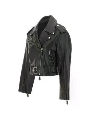 IRO PARIS Georgia Leather Biker Jacket - Black