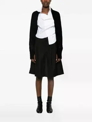 Yohji Yamamoto Open-knit Cropped Cardigan