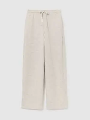 REISS Hattie Cotton-blend Wide-leg Drawstring Joggers