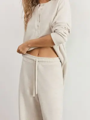 REISS Hattie Cotton-blend Wide-leg Drawstring Joggers