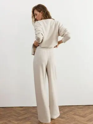 REISS Hattie Cotton-blend Wide-leg Drawstring Joggers