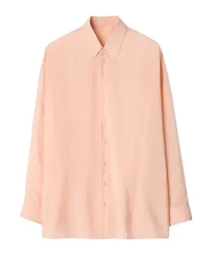 LEMAIRE Drape Shirt In Shiny Cupro - Gloss