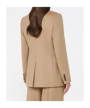 Max Mara Single-breasted Wool Broadcloth Blazer