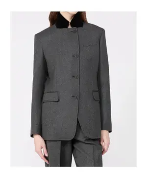 Max Mara Single-breasted Wool Tweed Jacket