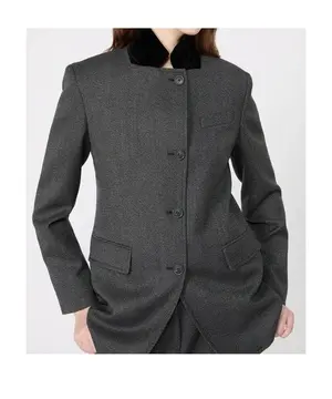Max Mara Single-breasted Wool Tweed Jacket