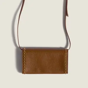 Miu Miu Leather Wallet With Shoulder Strap