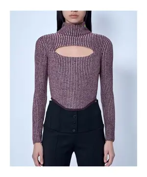 VIVIENNE WESTWOOD Cut-out Cropped Jumper - Red