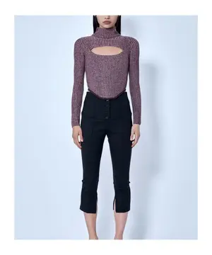 VIVIENNE WESTWOOD Cut-out Cropped Jumper - Red