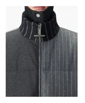 Thom Browne Panelled Puffer Jacket - Medium Grey