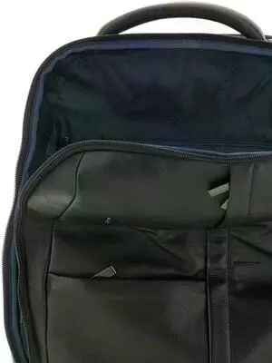 PIQUADRO Grained Leather Backpack