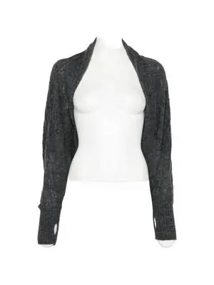 Yohji Yamamoto Fine-knit Open-front Cardigan