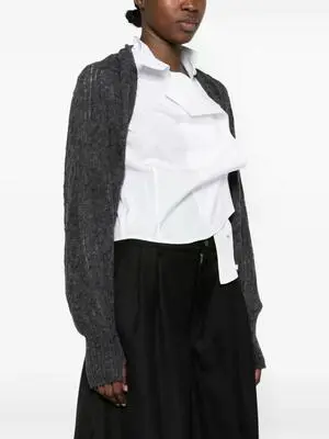 Yohji Yamamoto Fine-knit Open-front Cardigan