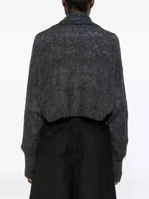 Yohji Yamamoto Fine-knit Open-front Cardigan