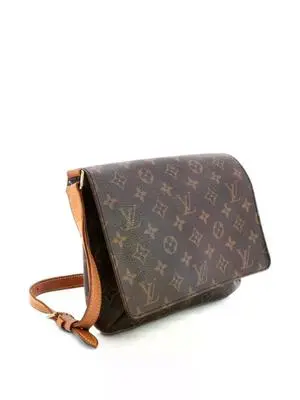 LOUIS VUITTON Musette Tango Handbag Monogram Canvas Shoulder Bag - Brown