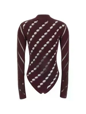 IRO PARIS Upright Openwork-knit Bodysuit