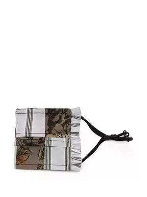 GANNI Floral-print Ruffled Face Mask