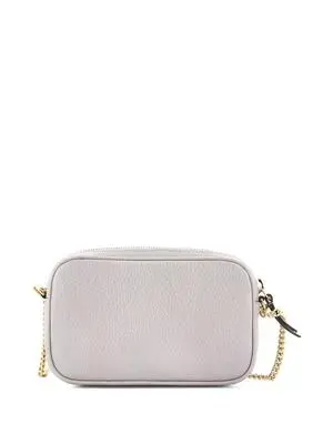 Gucci Gg Marmont Camera Bag Leather Mini Crossbody Bag - Grey