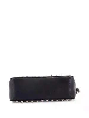 Valentino Garavani Rockstud Zip Pochette Leather Small Shoulder Bag