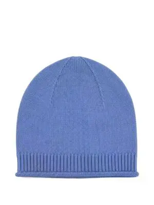 Chinti & Parker Roll-hem Beanie Hat - Blue
