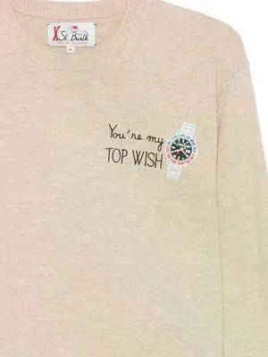 MC2 SAINT BARTH Heron Embroidered Crew-neck Sweater