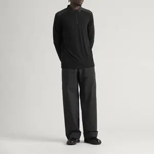 Arc'teryx Frame Long Sleeve Polo - Black