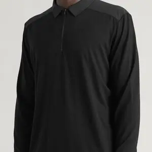 Arc'teryx Frame Long Sleeve Polo - Black