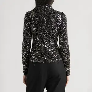 Isabel Marant Étoile Toile Lou Sequin Long Sleeve Top