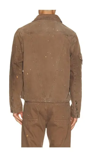 Hudson Jeans Flap Shirt In Brown