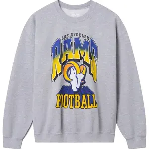 Junk Food Rams All Pro Crewneck Sweatshirt - Heather Grey