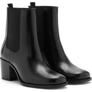 Mango Leather Ankle Boot
